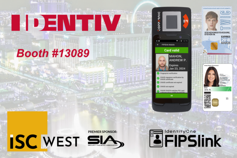 Visit Us at ISC West! IDENTIV Booth #13089. - Identity One